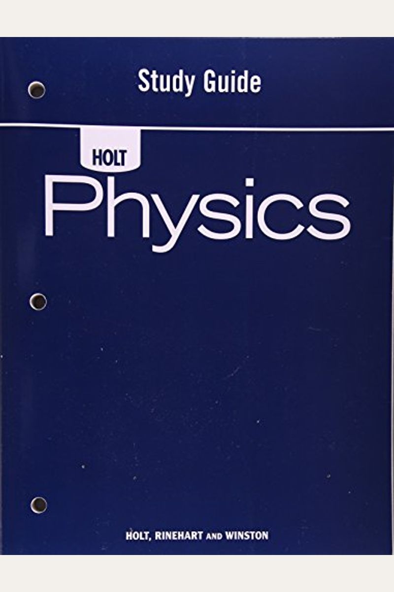 Buy Holt Physics Study Guide Book By: Howard Engel
