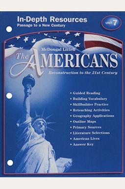 Buy Mcdougal Littell The Americans: In-Depth Resources: Unit 9, Passage ...
