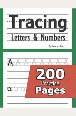 Buy Tracing Letters And Numbers Practice Pages Workbook For Preschool ...
