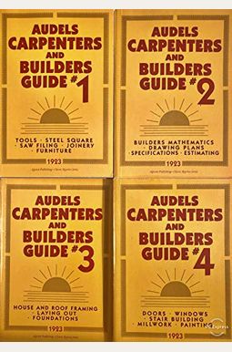 Buy Audels Carpenters And Builder Guide Book