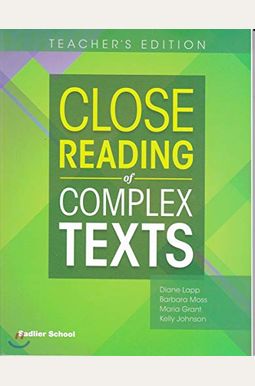Buy Close Reading of Complex Texts Teachers Edition Grade Book