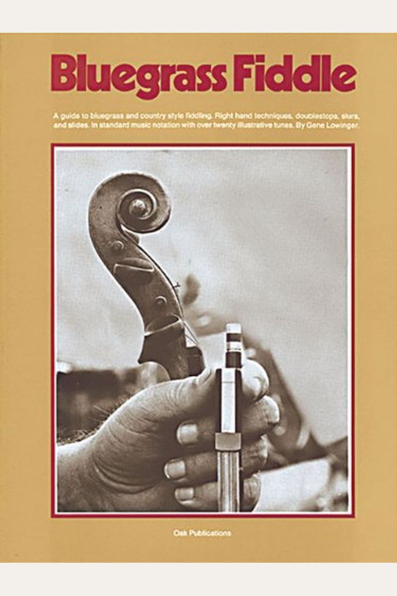 Buy Bluegrass Fiddle Book By Gene Lowinger