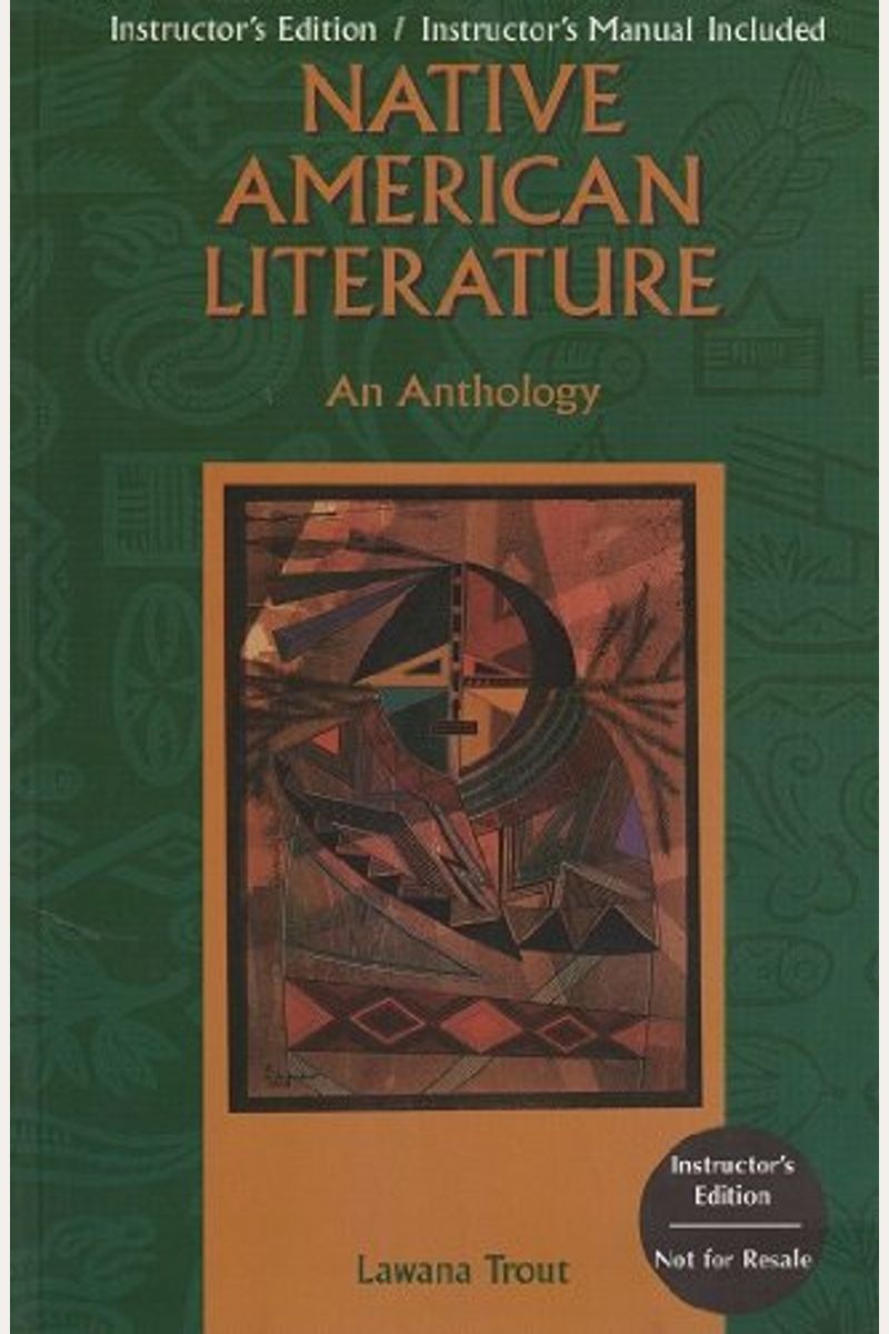 Buy Native American Literature: An Anthology Book By: Trout Lawana