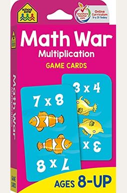 Buy Math War Multiplication Game Cards Book
