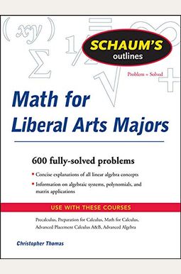 Buy Math For Liberal Arts Majors Book By: Thomas Christopher