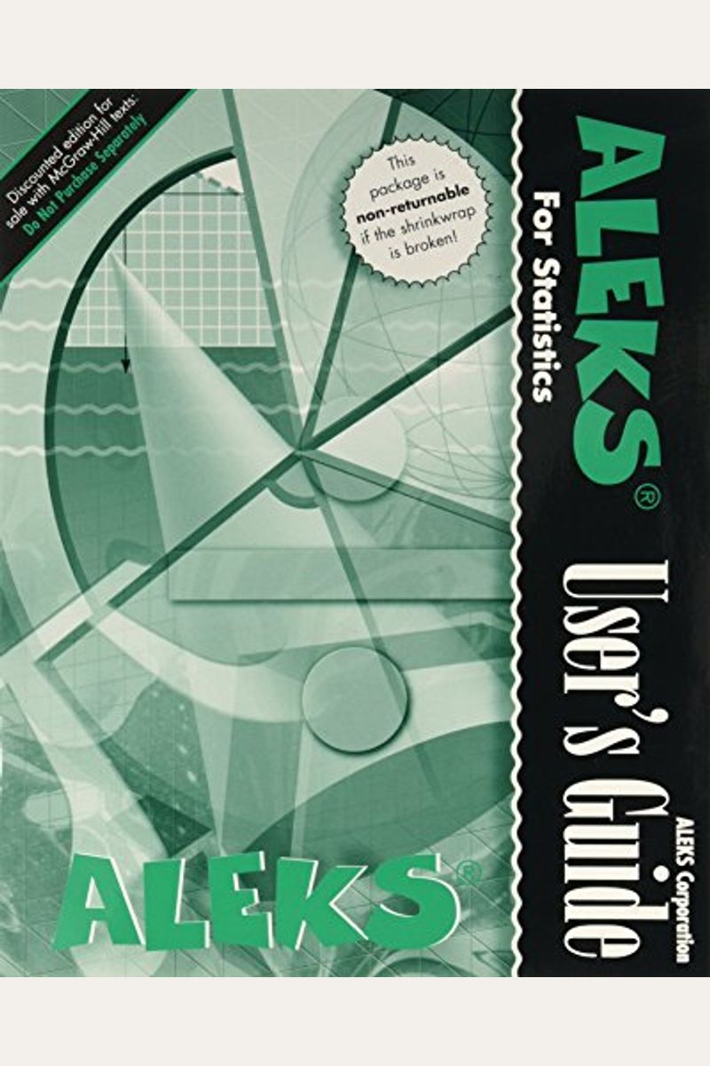 Buy Aleks for Statistics - 1-Semester (Bundle Version) Book By: Aleks ...