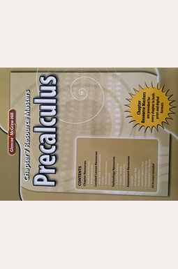 Buy Glencoe Precalculus Chapter 7 Resource Masters Book