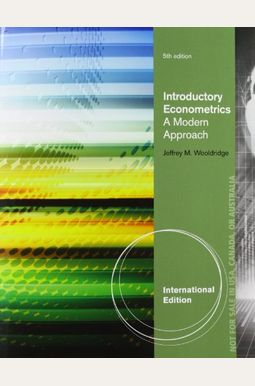 Buy Introductory Econometrics Book By: Jeffrey M Wooldridge