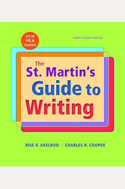 Buy The St. Martin's Guide To Writing With 2016 Mla Update Book By ...