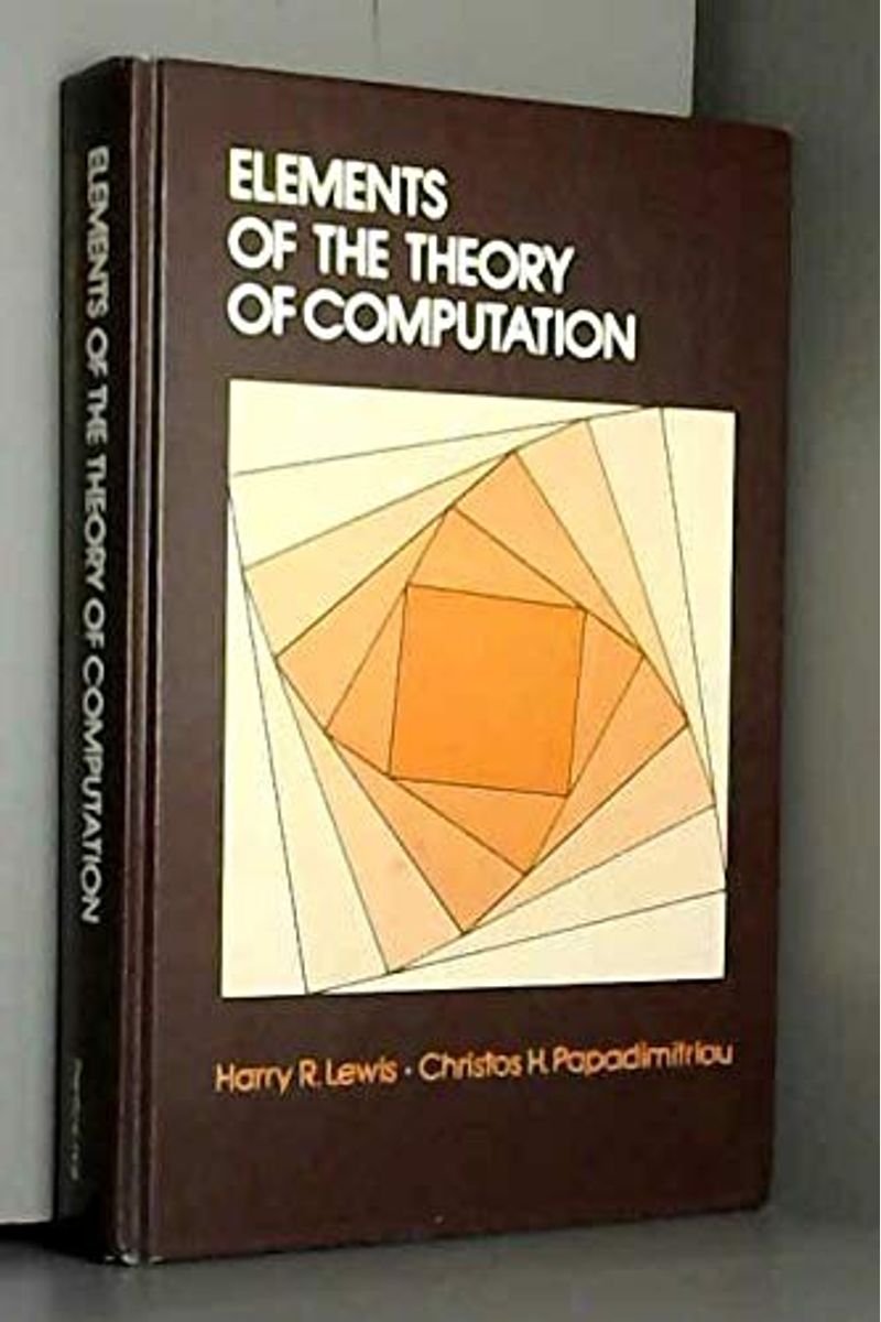 Buy Elements Of The Theory Of Computation (Prentice-Hall Software ...