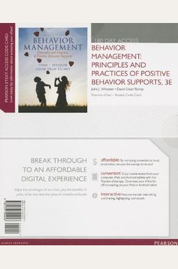 Buy Behavior Management: Principles And Practices Of Positive Behavior Supports, Pearson Etext ...