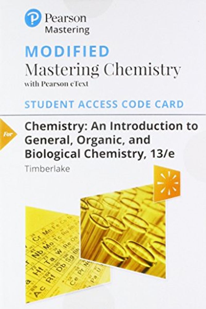 Buy Modified Mastering Chemistry With Pearson Etext Standalone