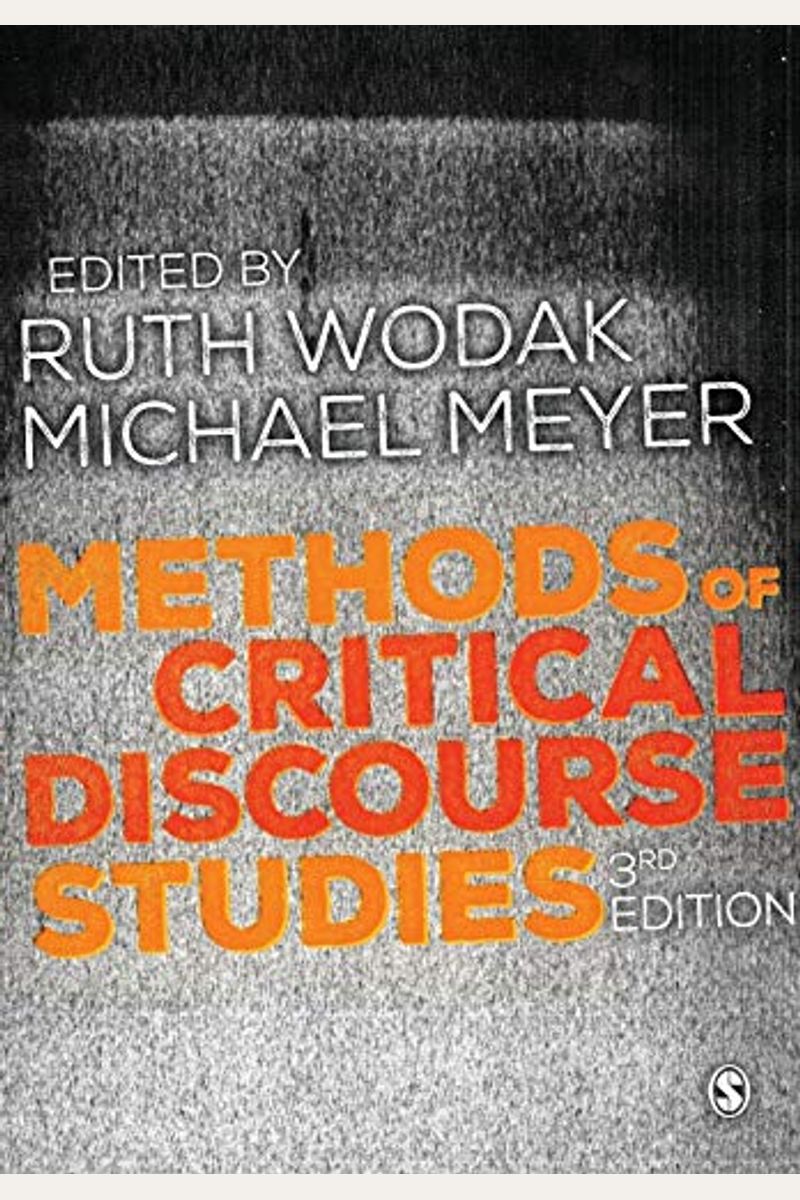 Buy Methods Of Critical Discourse Studies Book By: Ruth Wodak