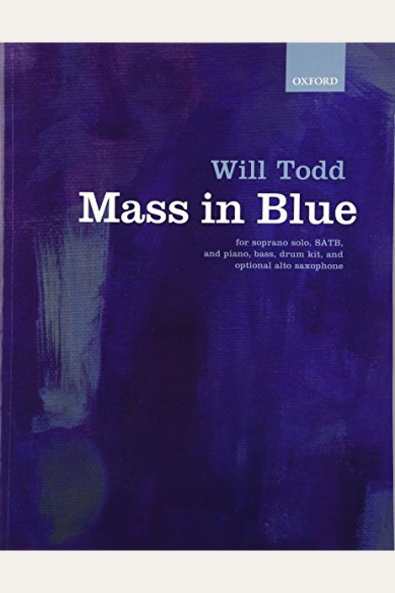 Buy Mass In Blue: Vocal Score Book By: Will Todd
