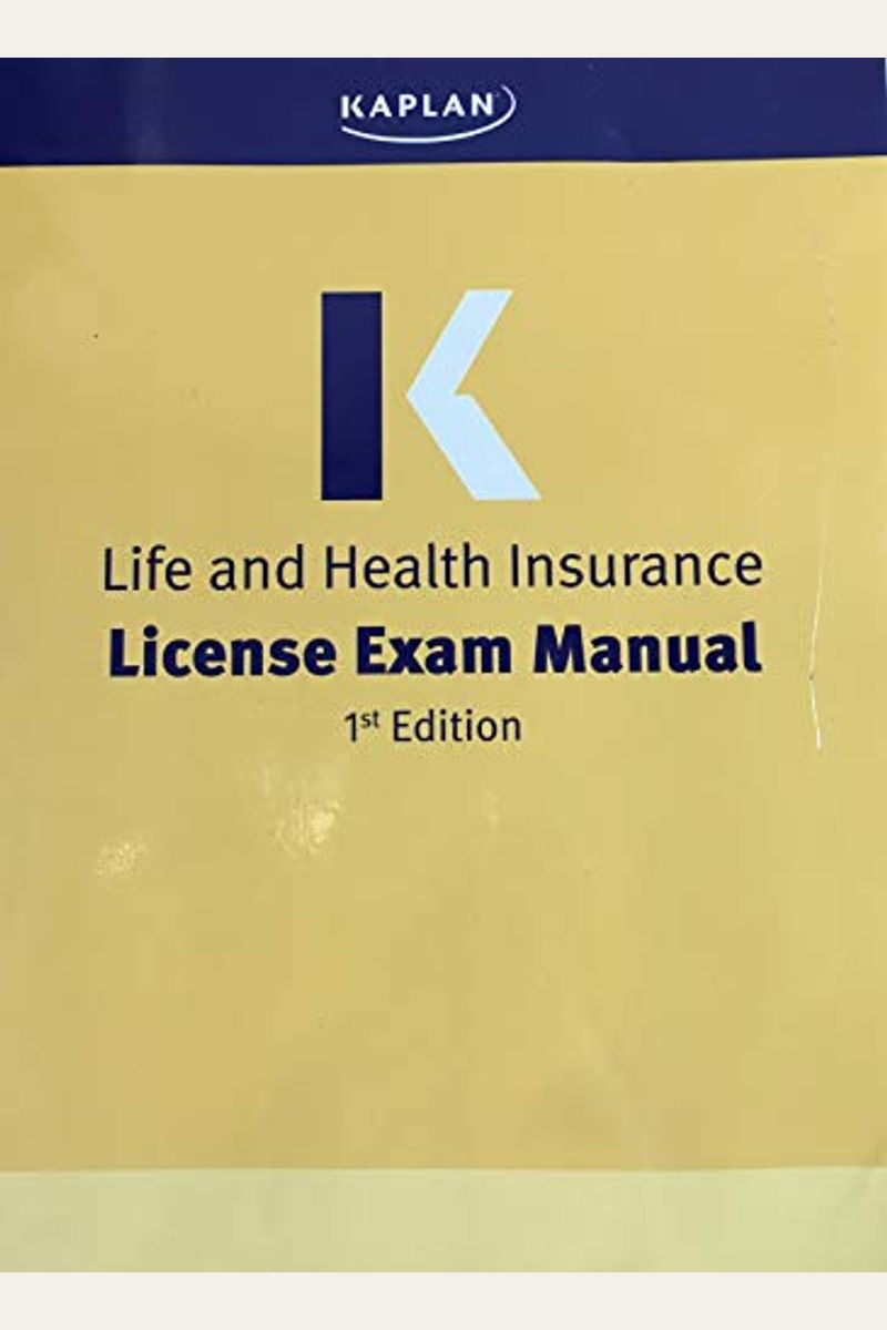 Buy Life And Health Insurance License Exam Manual Book By: David Foenkinos