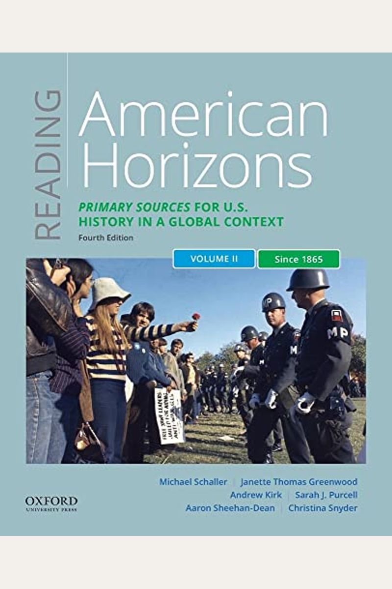 Buy Reading American Horizons: Primary Sources For U.s. History In A ...