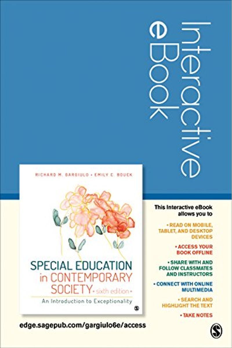 Buy Special Education In Contemporary Society Interactive Ebook 6e: An ...