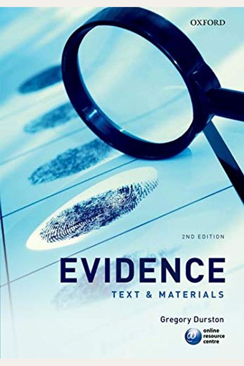 Buy Evidence: Text & Materials Book By: Gregory Durston