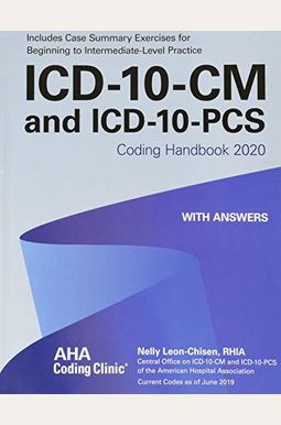 Buy Icd-10-Cm And Icd-10-Pcs Coding Handbook With Answers 2020 Book By ...