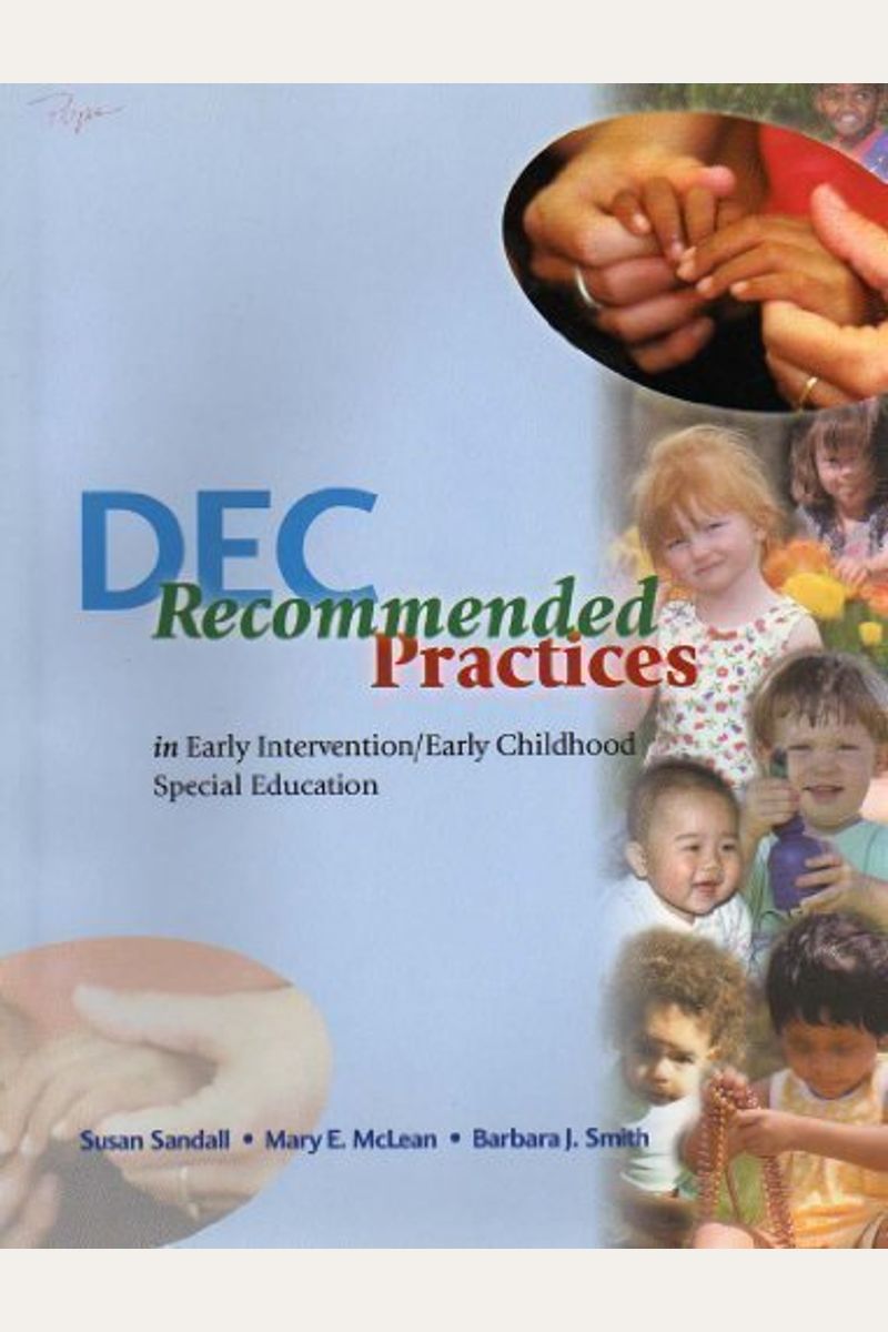 Buy Dec Recommended Practices In Early Intervention/Early Childhood ...