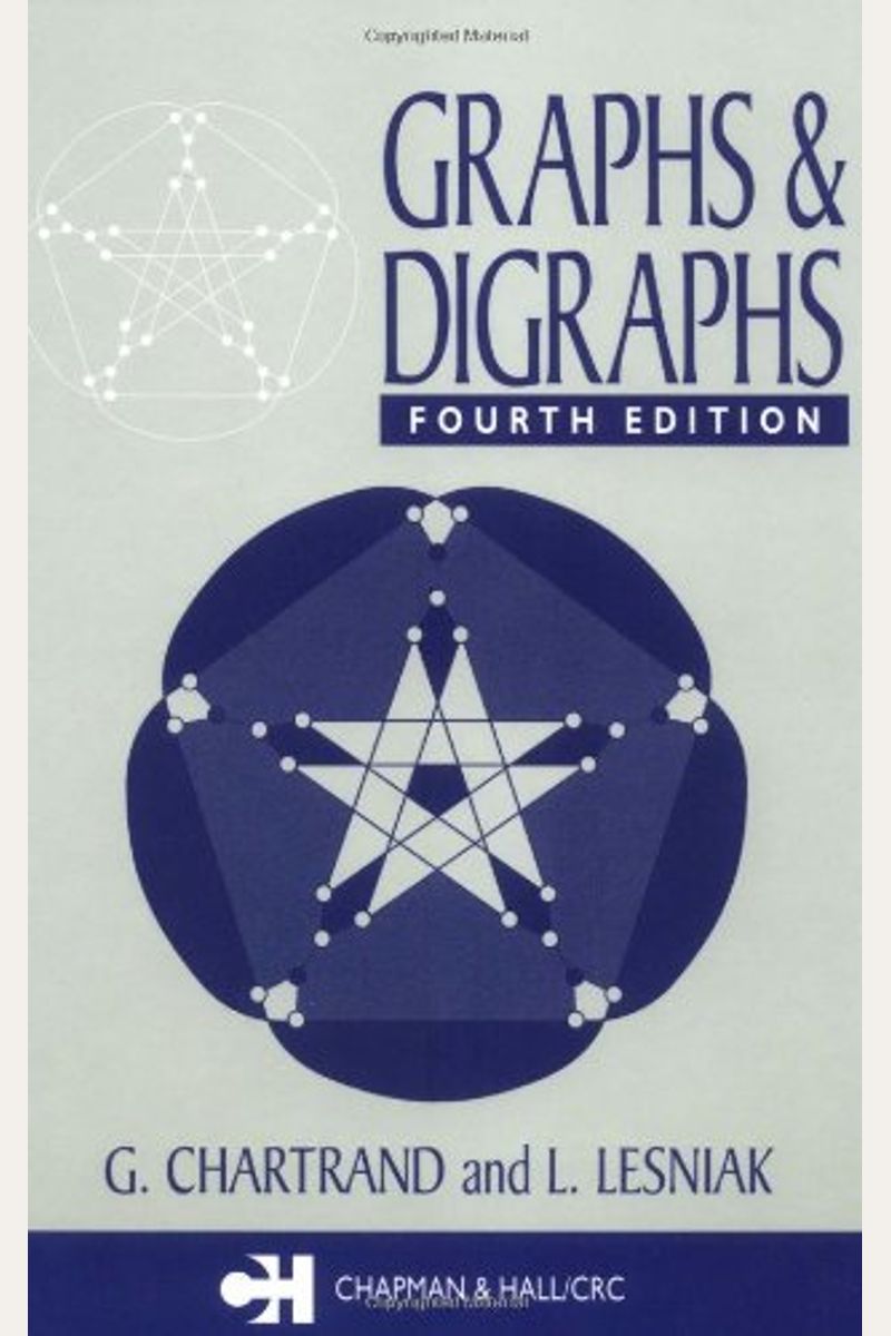 Buy Graphs & Digraphs, Fourth Edition (Textbooks In Mathematics) Book ...