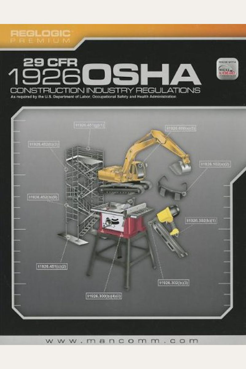 Buy 29 Cfr Osha 1926 Construction Regulations (July 2012 Edition) Book ...