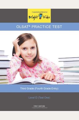 Buy Olsat Practice Test Level D (4th Grade Entry) Book By: Bright K Nyc
