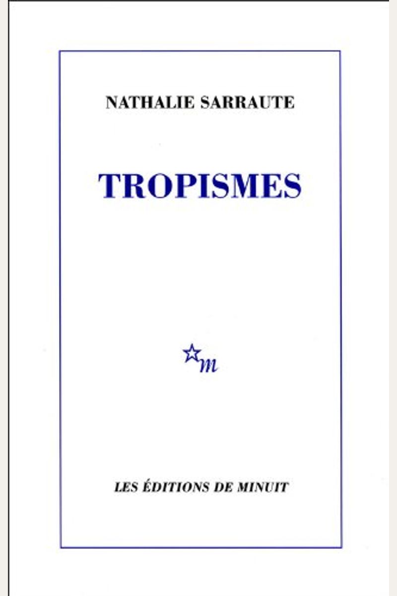 Buy Tropismes (French Edition) Book By: Nathalie Sarraute