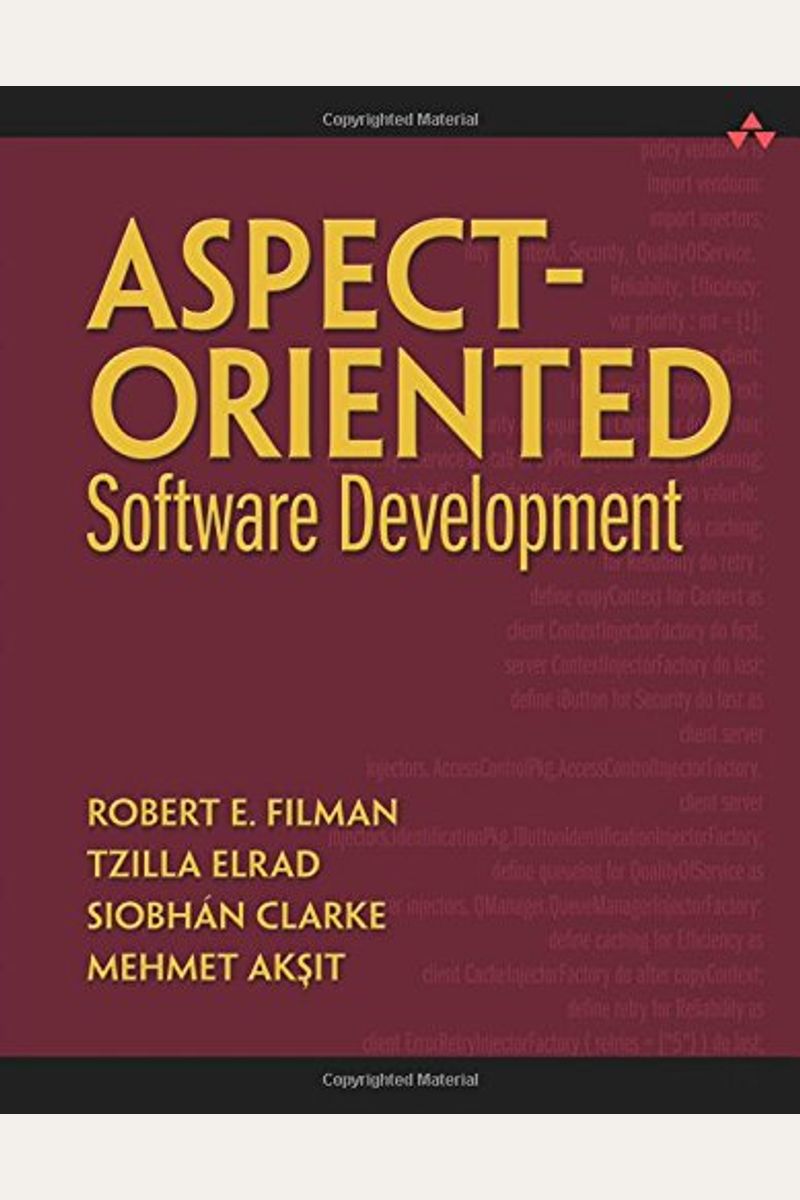 Buy Aspect Oriented Software Development Book By Robert E Filman