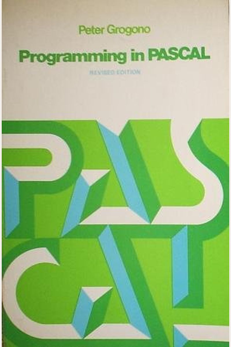 Buy Programming In Pascal Book By: Peter Grogono