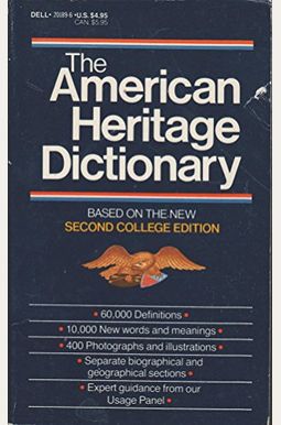 Buy The American Heritage Dictionary Book By: American H Dictionary