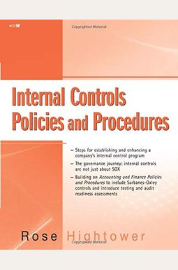 Buy Internal Controls Policies And Procedures Book By: Rose Hightower