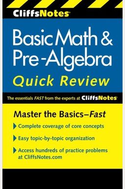 Buy Cliffsnotes Basic Math & Pre-Algebra Quick Review, 2nd Edition Book ...
