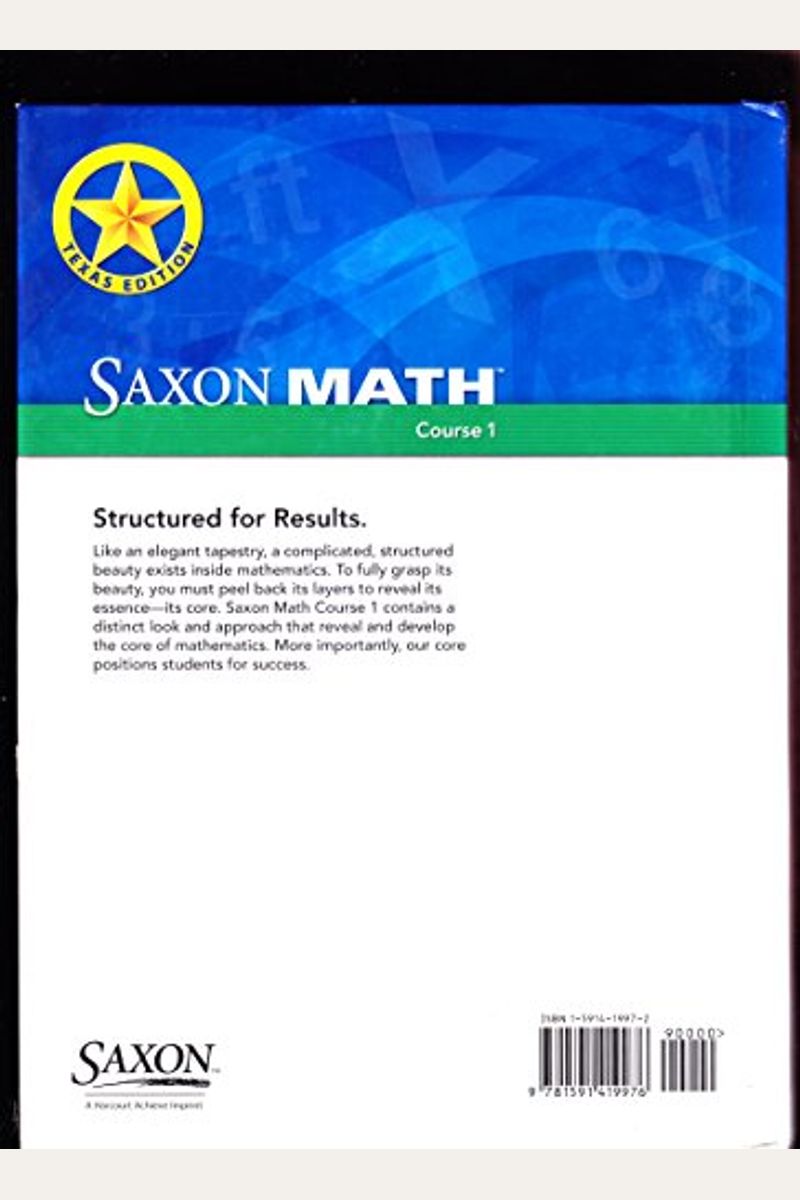 buy-saxon-math-course-1-texas-student-edition-grade-6-2007-book-by