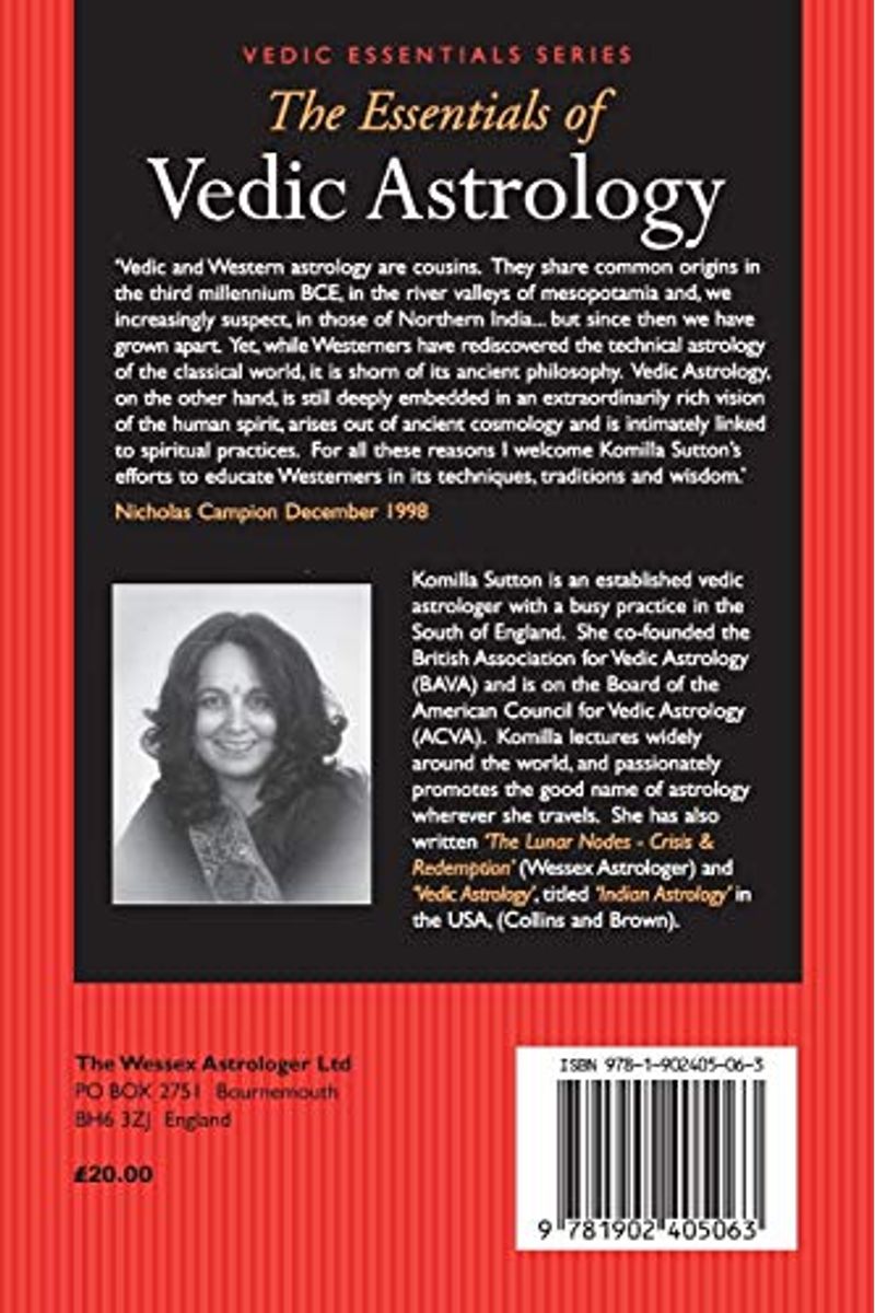 Buy The Essentials Of Vedic Astrology Book By: Komilla Sutton